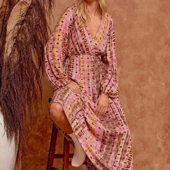 Savanna Jane | Dresses | Nwt Savanna Jane Fun Print Long Maxi Dress ...